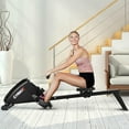 Gymax Home Fitness Manual Exercise Magnetic Rowing Machine w/ 10-Level ...