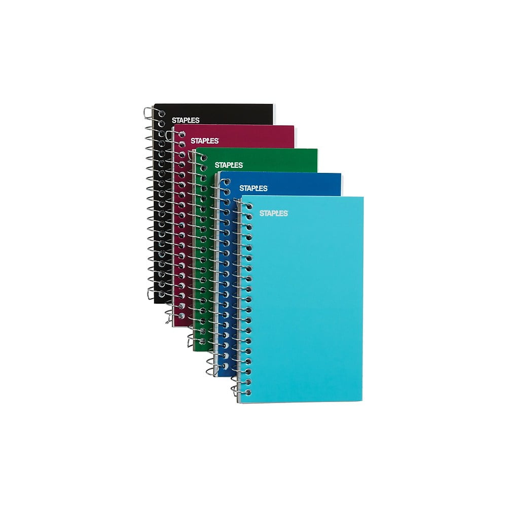 Staples Memo Pads 3" x 5" College Assorted 75 Sh./Pad 5 Pads/PK (11493 ...