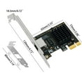 PCIe 10/100/2500Mbps Gigabit Ethernet Network Adapter LAN Card ...