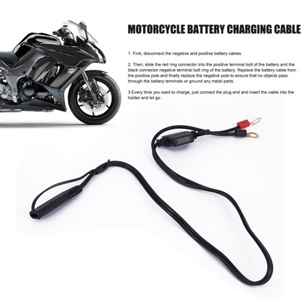 12V Motorcycle Battery Charging Cable Motorcycle Charger Cable ...