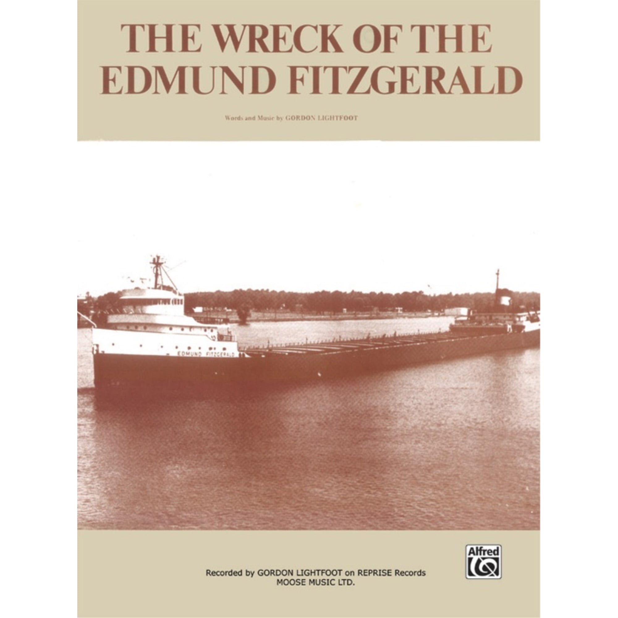 Alfred 00-Vs0736 Wreck Of The Edmund Fitzgerald-Pvc Book - Walmart.com