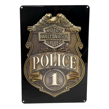 Harley-Davidson Embossed Tin Sign, Nostalgic Bar & Shield Logo, 18 x 10 ...