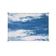 Abstract Mottled Design Sun Shade Sail 14'X18' Retro Blue White ...