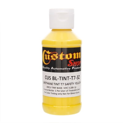 Custom Coat 3oz. (Safety Yellow Color) Urethane Tint Concentrate for ...