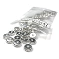 30 BdBeads 8mm x 2mm Silver Flat Spacer Beads, Heishi Rondelle Disc ...