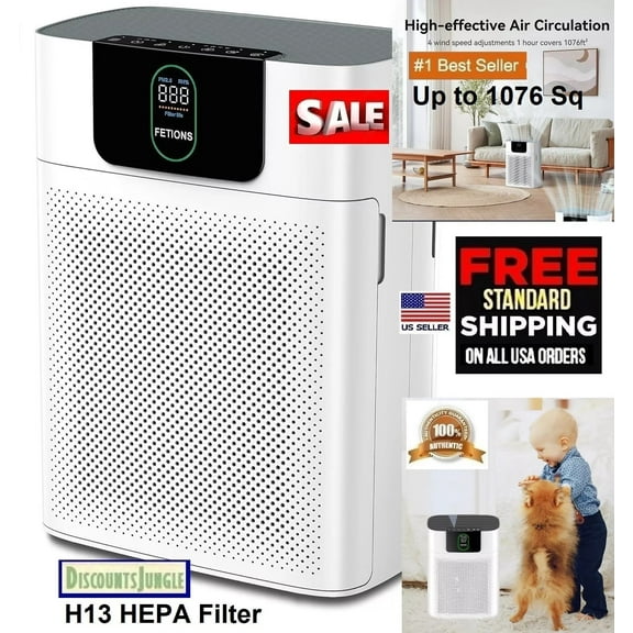 Air Purifier, AIRROMI A2001Pro Air Purifier for Large Room up to ...