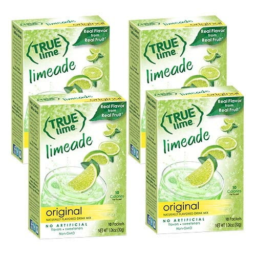 True Lime LIMEADE (Pack of 4) 10ct each box. True Lemon | True Citrus ...