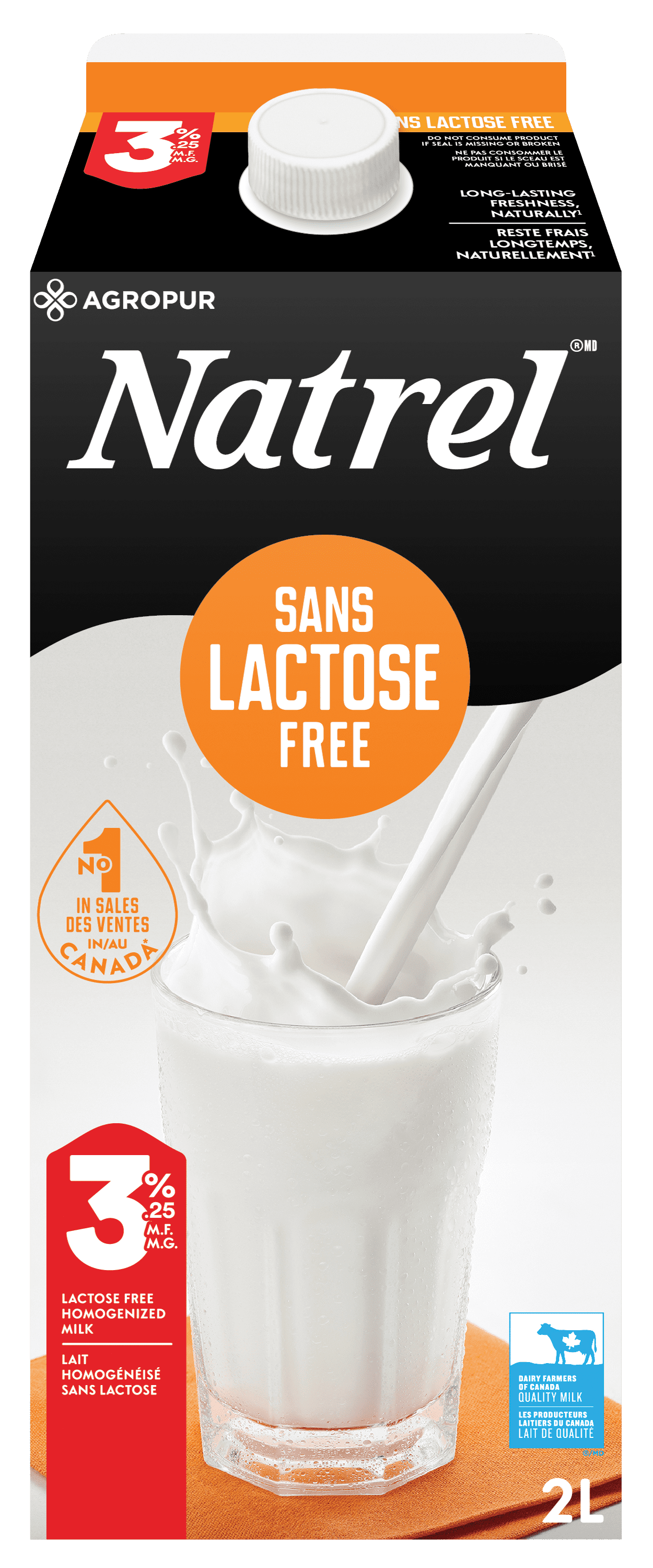 Natrel Lactose Free 3.25%, 2L - Walmart.ca