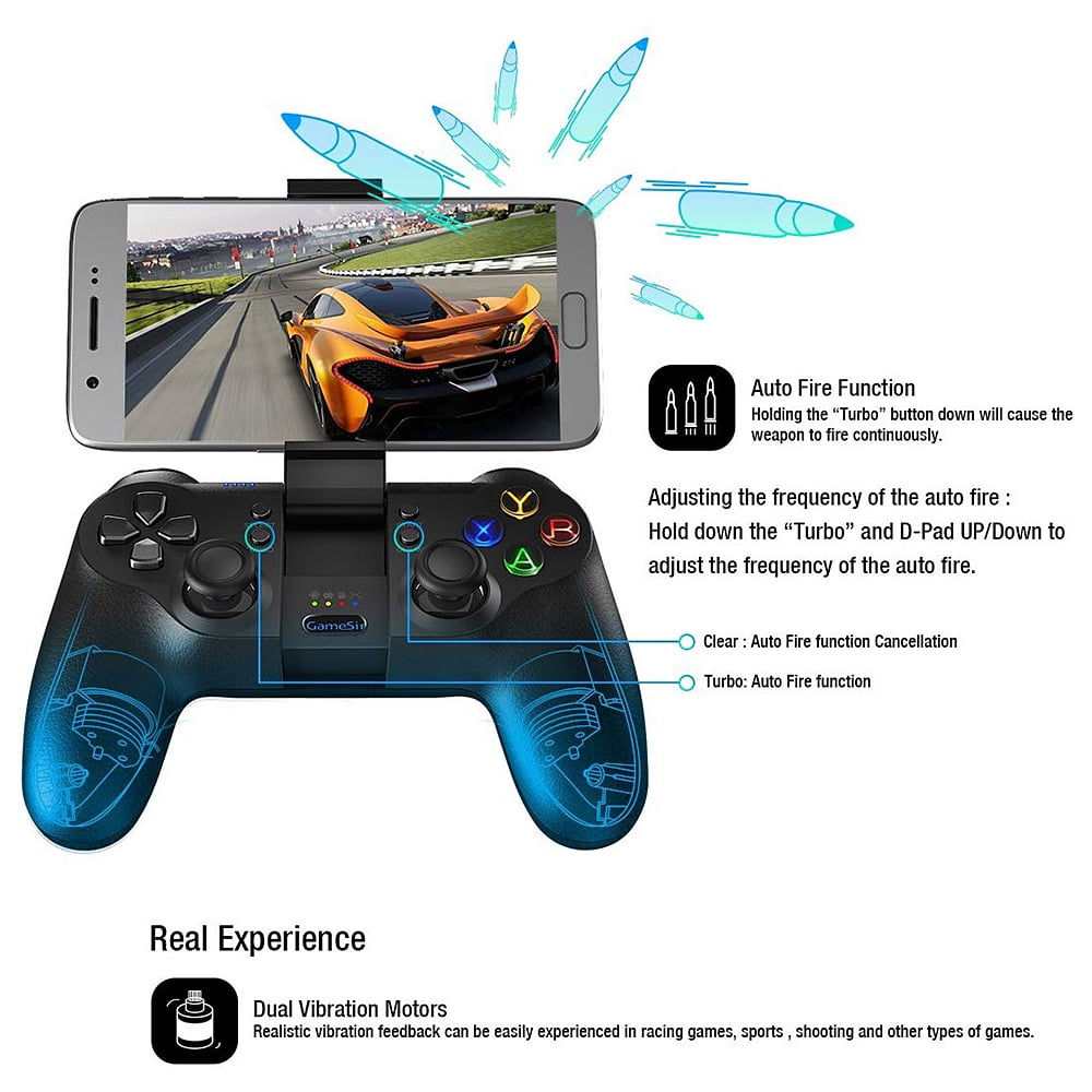 GameSir T1s Gaming Controller 2.4G Wireless Gamepad for Tello Drone Android iOS Smartphone Tablet PC Windows Steam PS3 Walmart