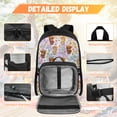 chaqlin Horse Pattern Girls Backpack with Picnic Bag Cute School Bag ...