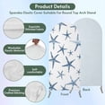 Arch Backdrop Cover 7.2 ft Coastal Starfish Arch Backdrop Stretch Blue ...