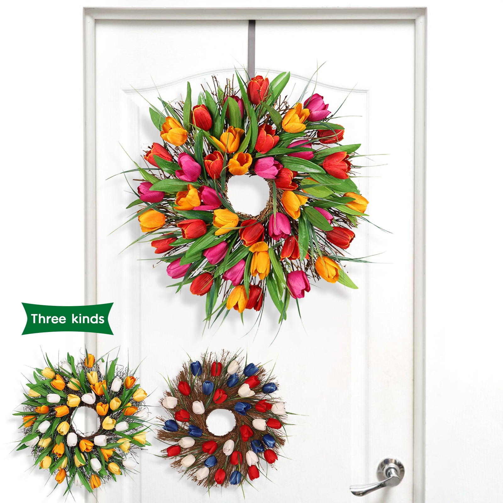 Click here for Sentmoon Summer Wreath Front Door Wreath 17 Inch S... prices