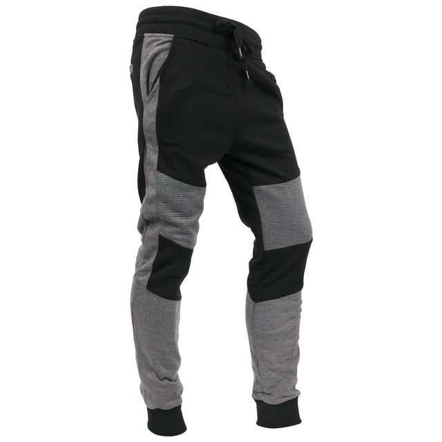 Ma Croix Mens Slim Fit Jogger Pants With Multi Designs Hip Hop Stripe