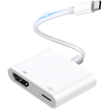 Apple MFI USB C to HDMI Adapter, 1080P HDTV Lightning Cable for iPhone ...