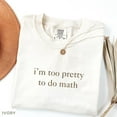 Im Too Pretty to do Math Shirt, Funny Y2K Tee, 2000s Inspired Sassy ...