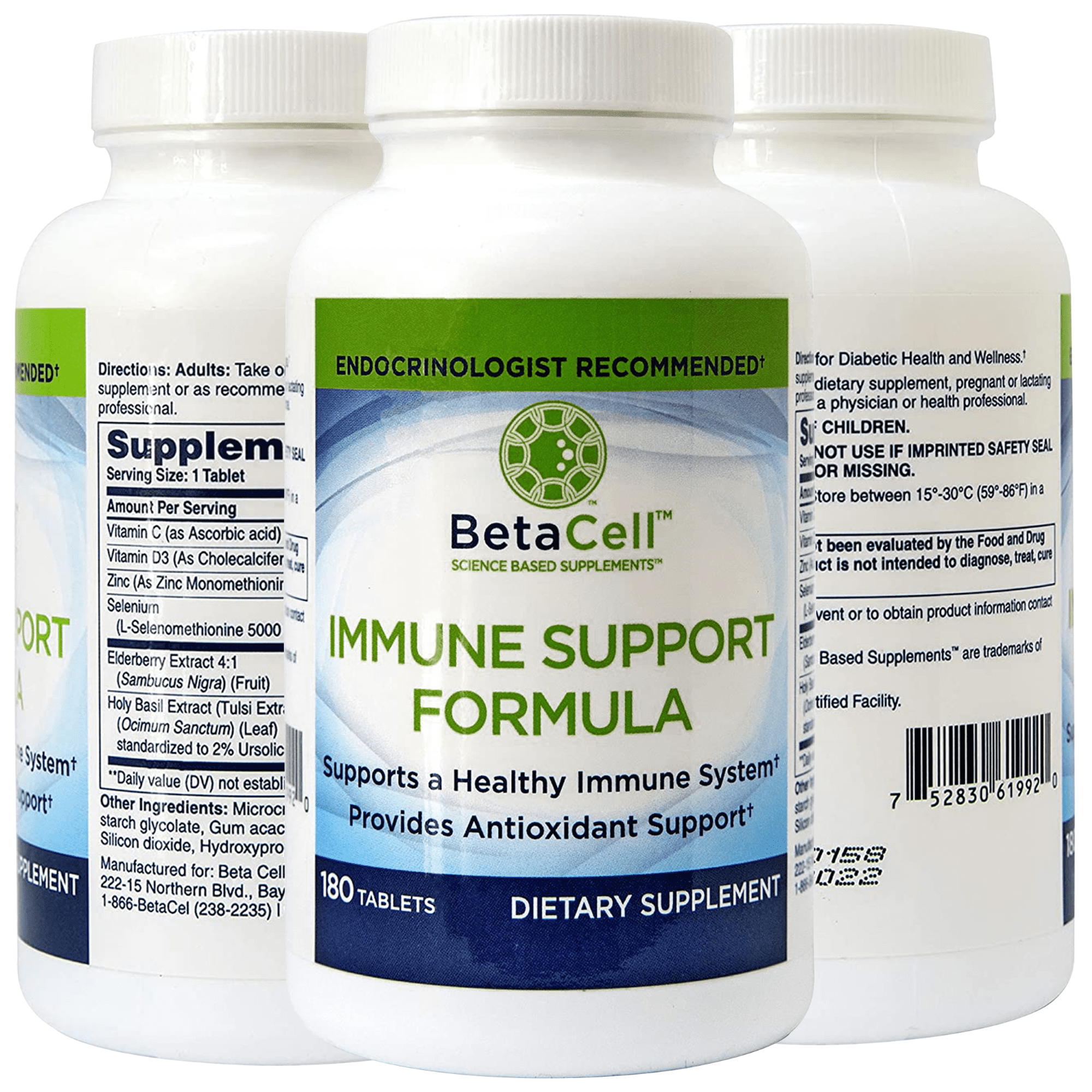 BETACELL 6 in 1 Immune Supplement with Elderberry, Vitamin C and Zinc ...