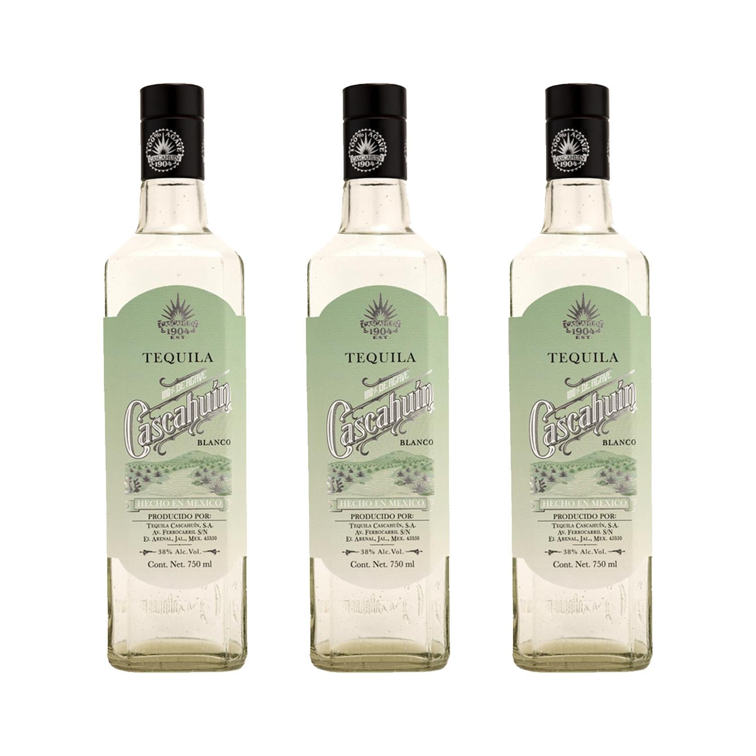 Tequila Cascahuin Blanco 750 ml 3x2 | Bodega Aurrera en línea