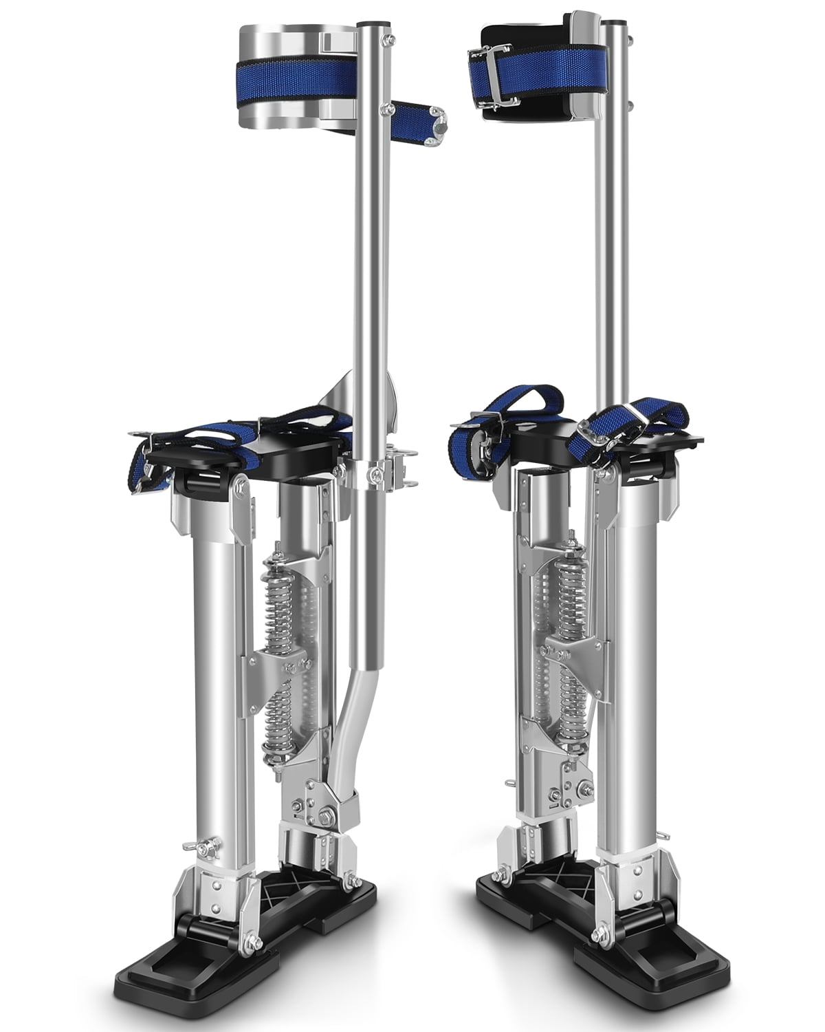 15-23 Inches Drywall Stilts Aluminum Adjustable Silver for Adults ...