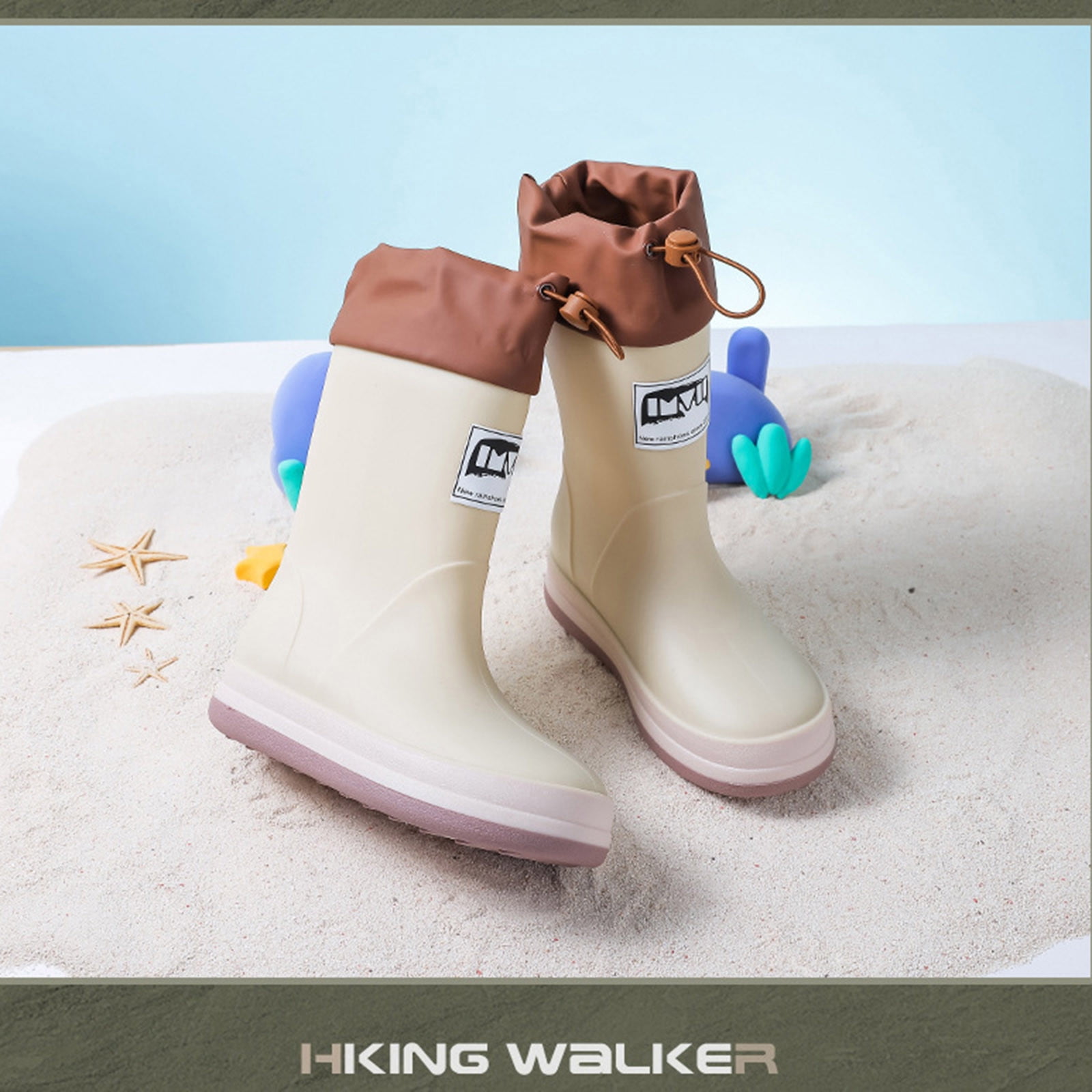 Click here for Huaiyyyy Boys Rain Boots Cute Cartoon Printed Wate... prices