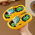 Children Slippers Summer Cute Tots Cartoon Little Dinosaur Boy Toddler Bath Slippers Bathroom ...