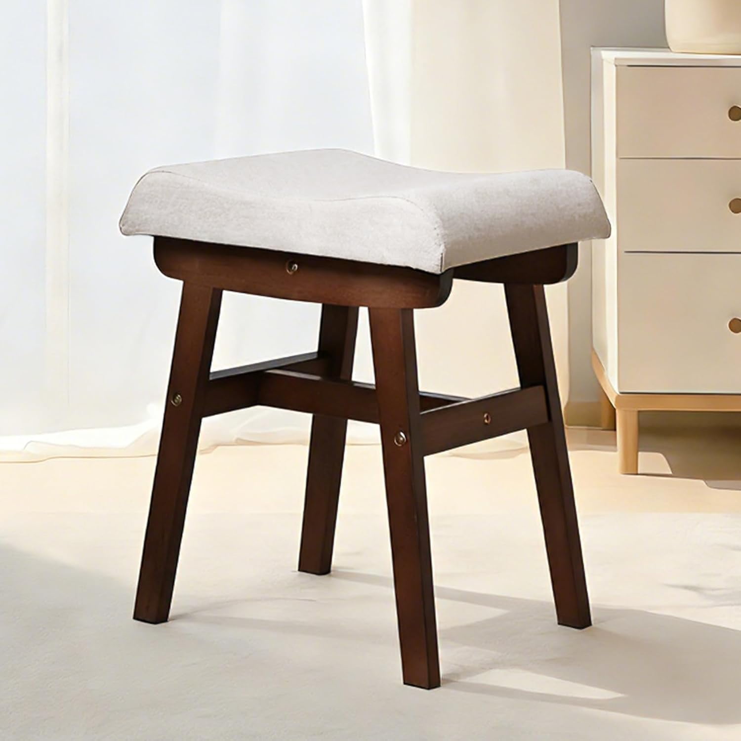 Click here for Unbranded Solid Wood Vanity Stool  Compact Makeup... prices