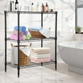NiamVelo 3-Tier Steel Wire Shelving Unit, Adjustable Storage Racks, 450 ...