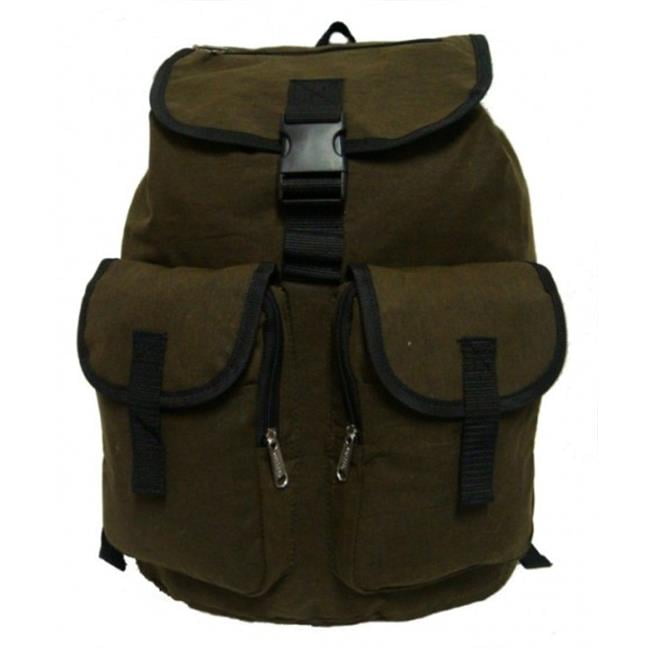 K-Cliffs Heavy Duty Canvas Backpack, Olive Green - Walmart.com