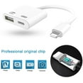 Lightning to USB Camera Adapter with Charging Port, Lightning Female ...