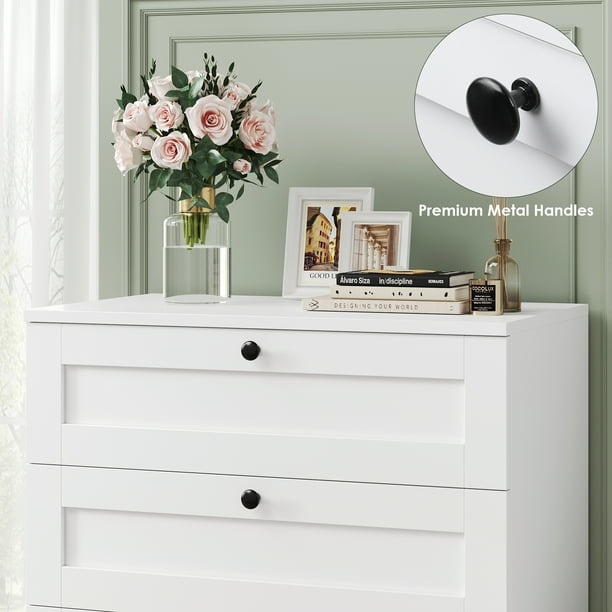 Small white bedroom drawers store