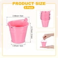 Uxcell 6-Pack Small Metal Bucket with Handle, 2.4 x 2.2 Inch Iron Mini ...