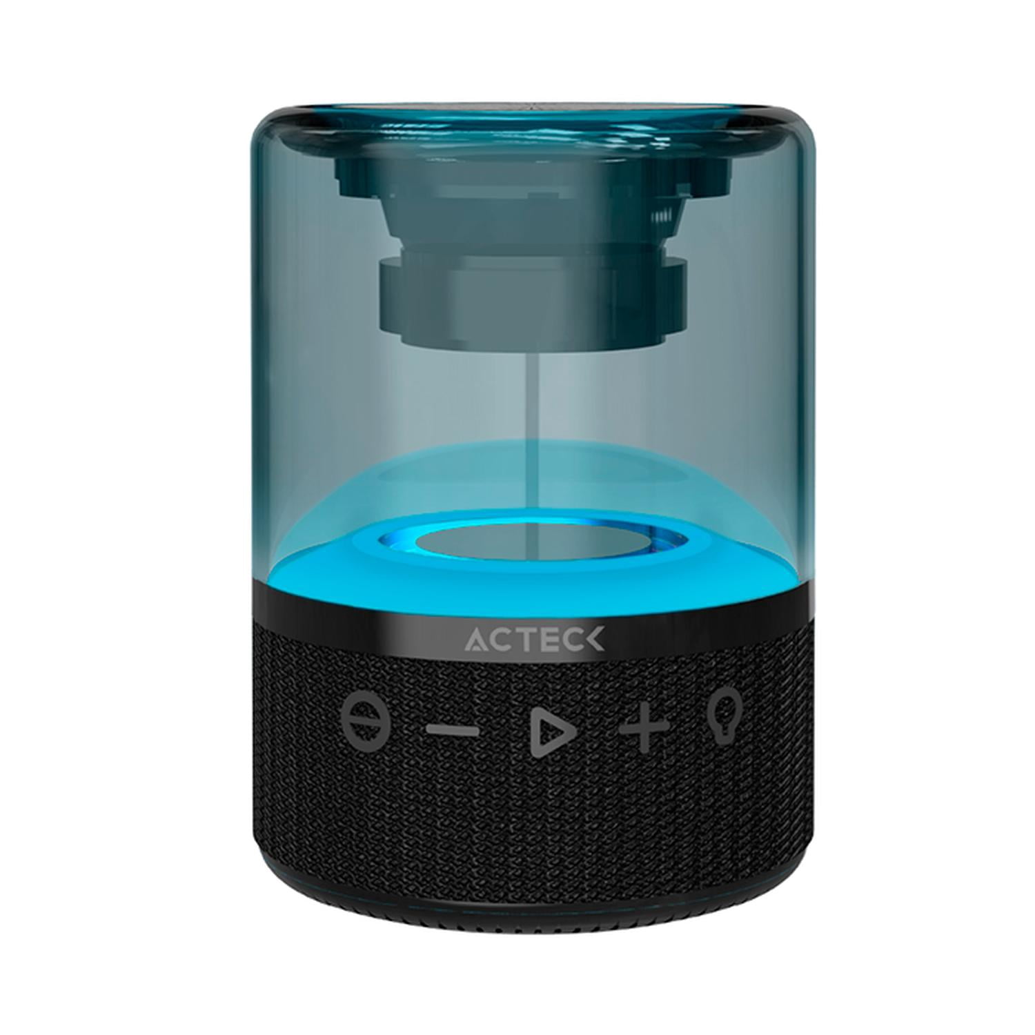 Bocina Portatil Acteck Glee Pure AP30 Inalambrica Luz LED TWS Negro ...