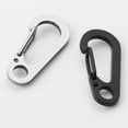 10Pcs/set Stainless Steels Wiregate Carabiner Keyring Clip D-Shape ...