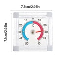 WOHAPY Upgrade Square Plastic Thermometer, Indoor Outdoor Temperature ...