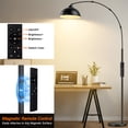 OUTON Arc Floor Lamp with Remote for Living Room, LED Dimmable Modern ...