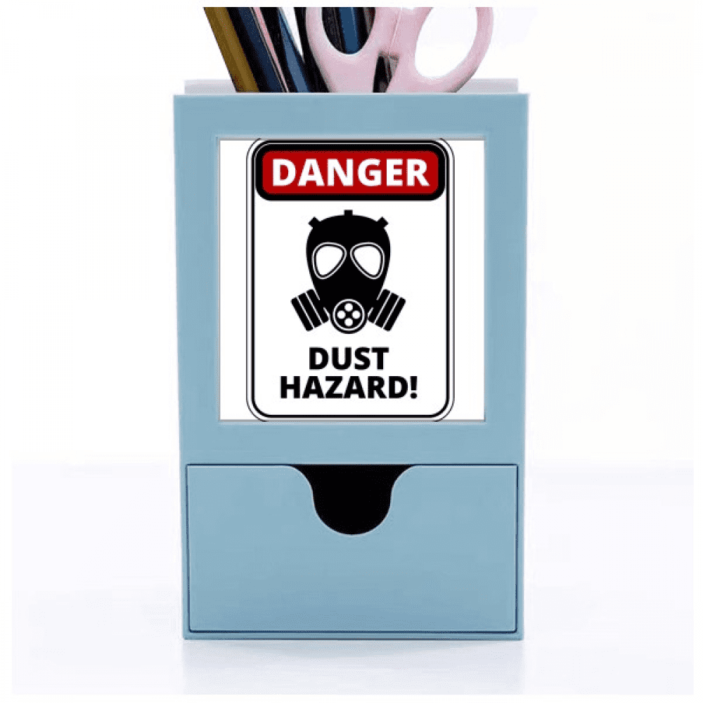 Danger Symbol Dust Hazard Warning Signs Desk Supplies Organizer Pen ...