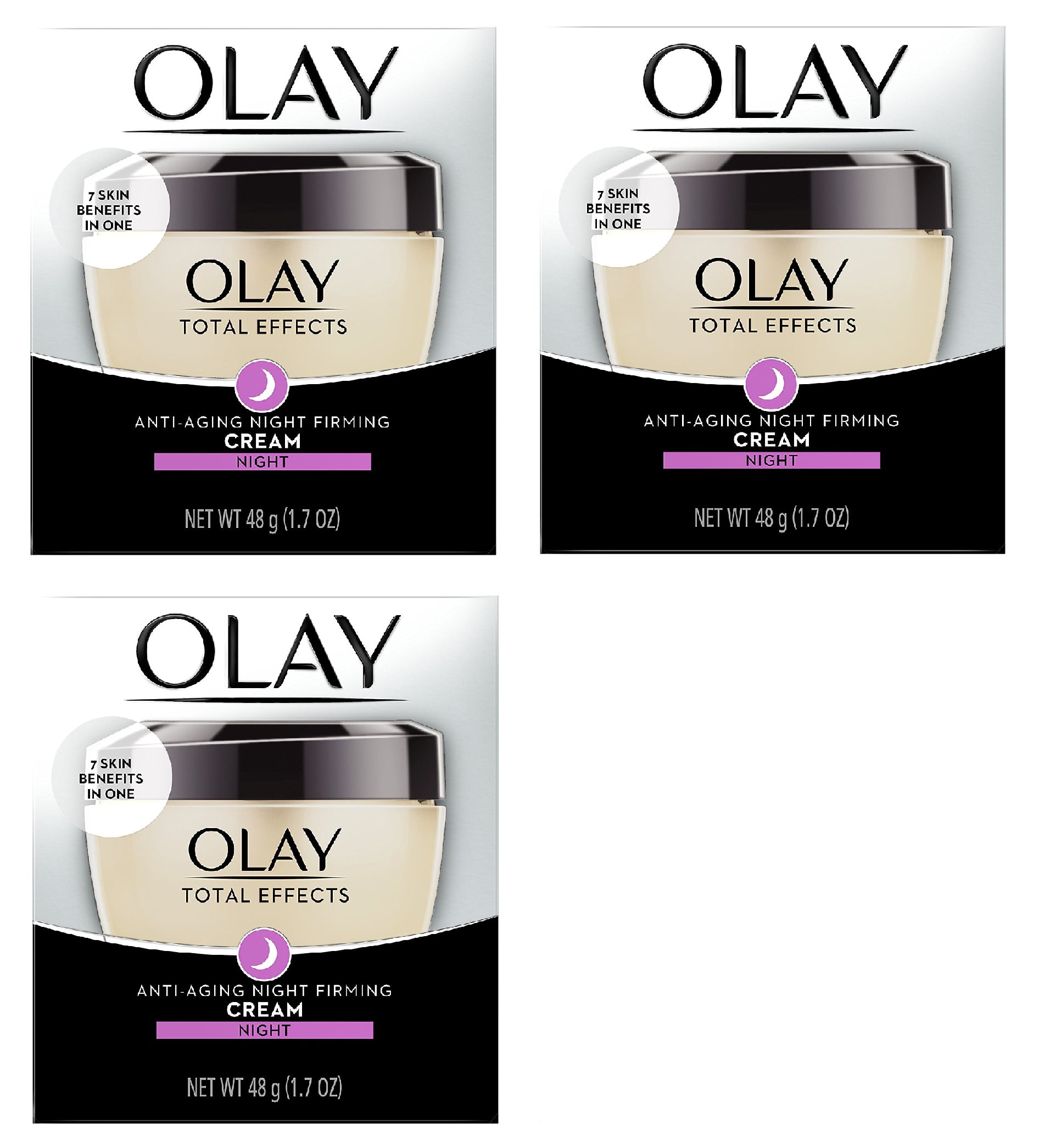 Olay Total Effects Anti-Aging Night Firming Cream, Night, 1.7 Oz (Pack ...