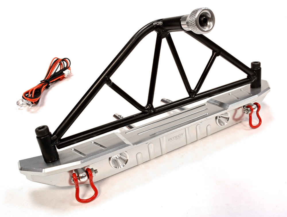 Integy RC Toy Model Hop-ups C25873SILVER Realistic Metal Rear Bumper ...