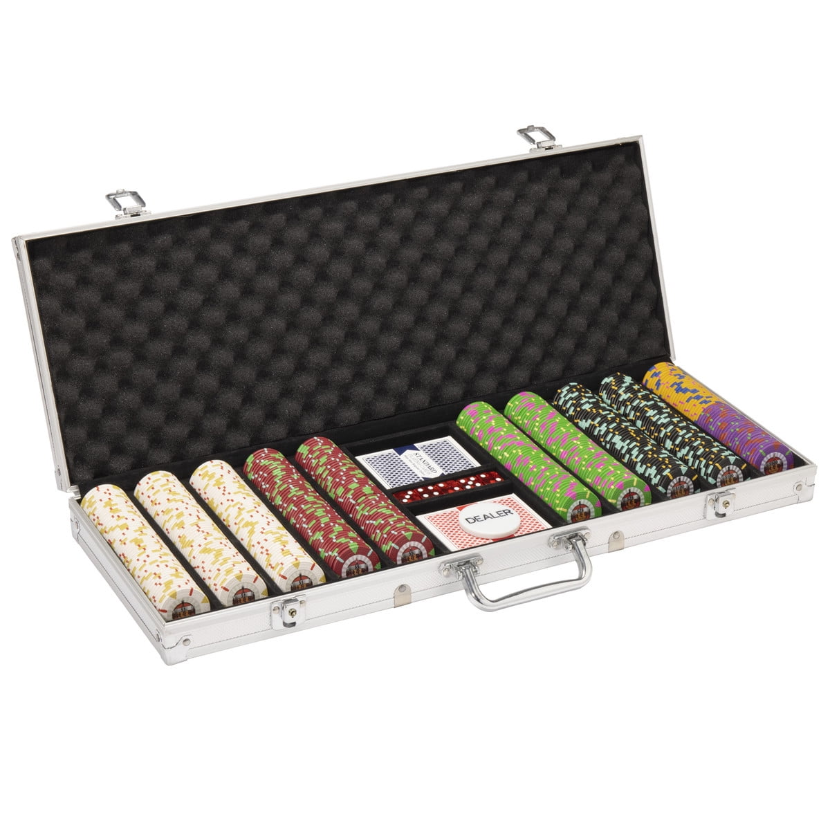 500Ct Claysmith Gaming 'Rock & Roll' Chip Set in Aluminum Case ...