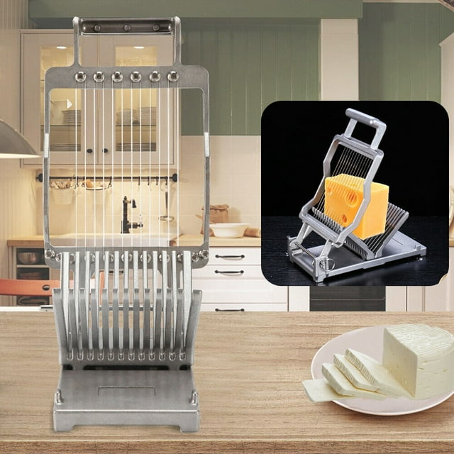 DENEST Commercial Cheese Slicer 1cm/2cm Stainless Steel Slicer Kitchen ...