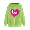 Cavosen Valentines Day Pullover Hoodies For Women Graphic Oversized