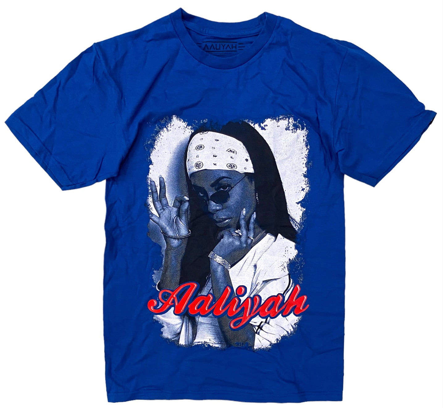 Aaliyah Men's Officially Licensed Bandana Picture Image Graphic Tee T ...