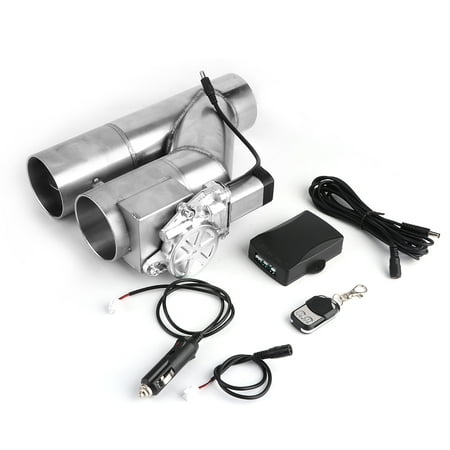 3 inch 76mm Exhaust Control Cut Out Dual Valve Electric Y Pipe ...