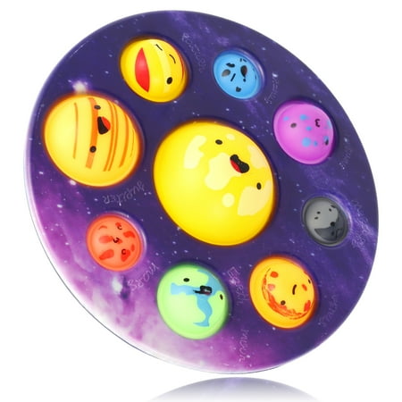 Daruoand Solar System Popper Fidget Toy Planet Push Bubble Toy ...