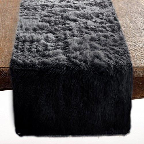 Fennco Styles Juneau Faux Fur Table Runner - Walmart.com