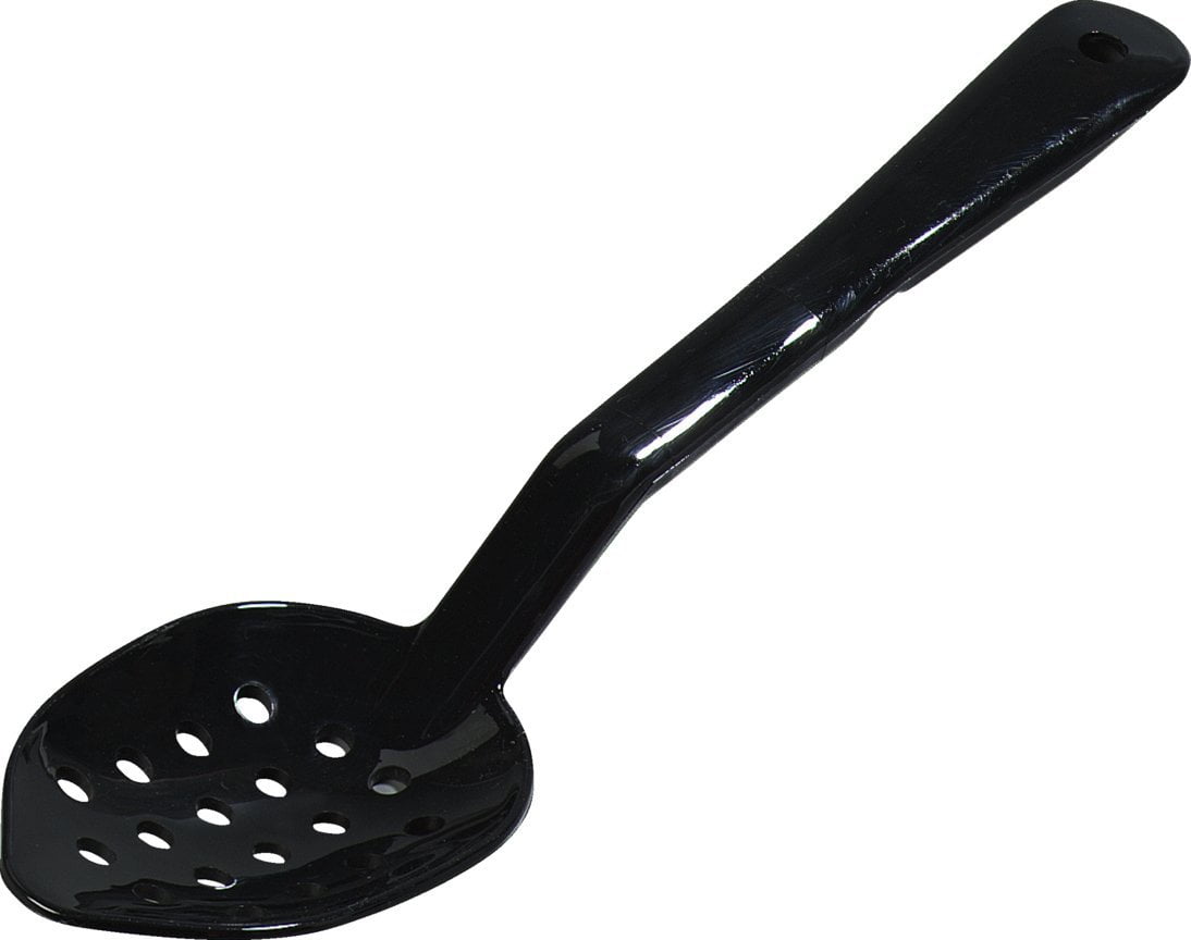 Carlisle 4411 - 11"" Perforated Serving Spoon-Black - Walmart.com