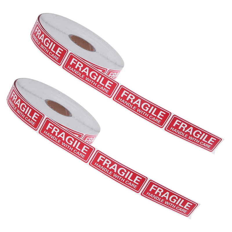 2 Roll/1000Pcs Fragile Stickers - Fragile Handle with Care Labels - for ...