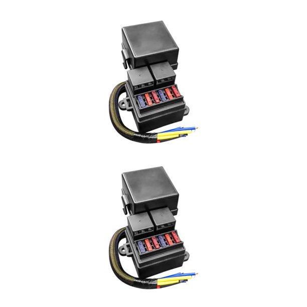 Guardoinrt Pre-Wired Fuse Relay Box 12V Fuse And Relay Box Block Fuse ...