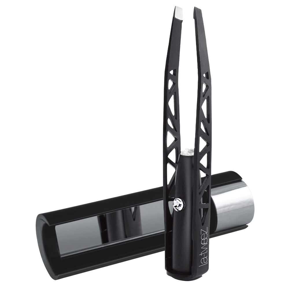 LA TWEEZ Illuminating Tweezer with Lipstick Case Black 1626 - Walmart.com