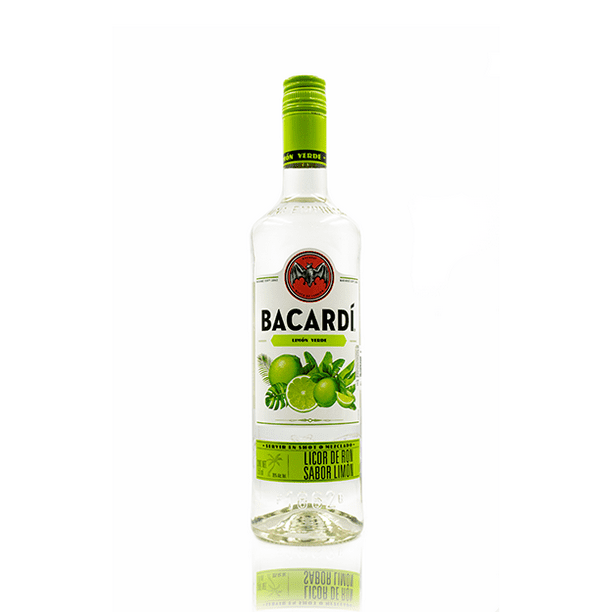 PACK DE 3 RON BACARDI LIMON VERDE 750ML | Bodega Aurrera en línea