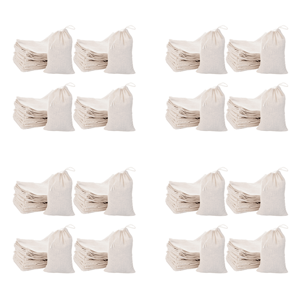 Click here for Geloo 800 Pack Cotton Muslin Bags Sachet Bag Multi... prices